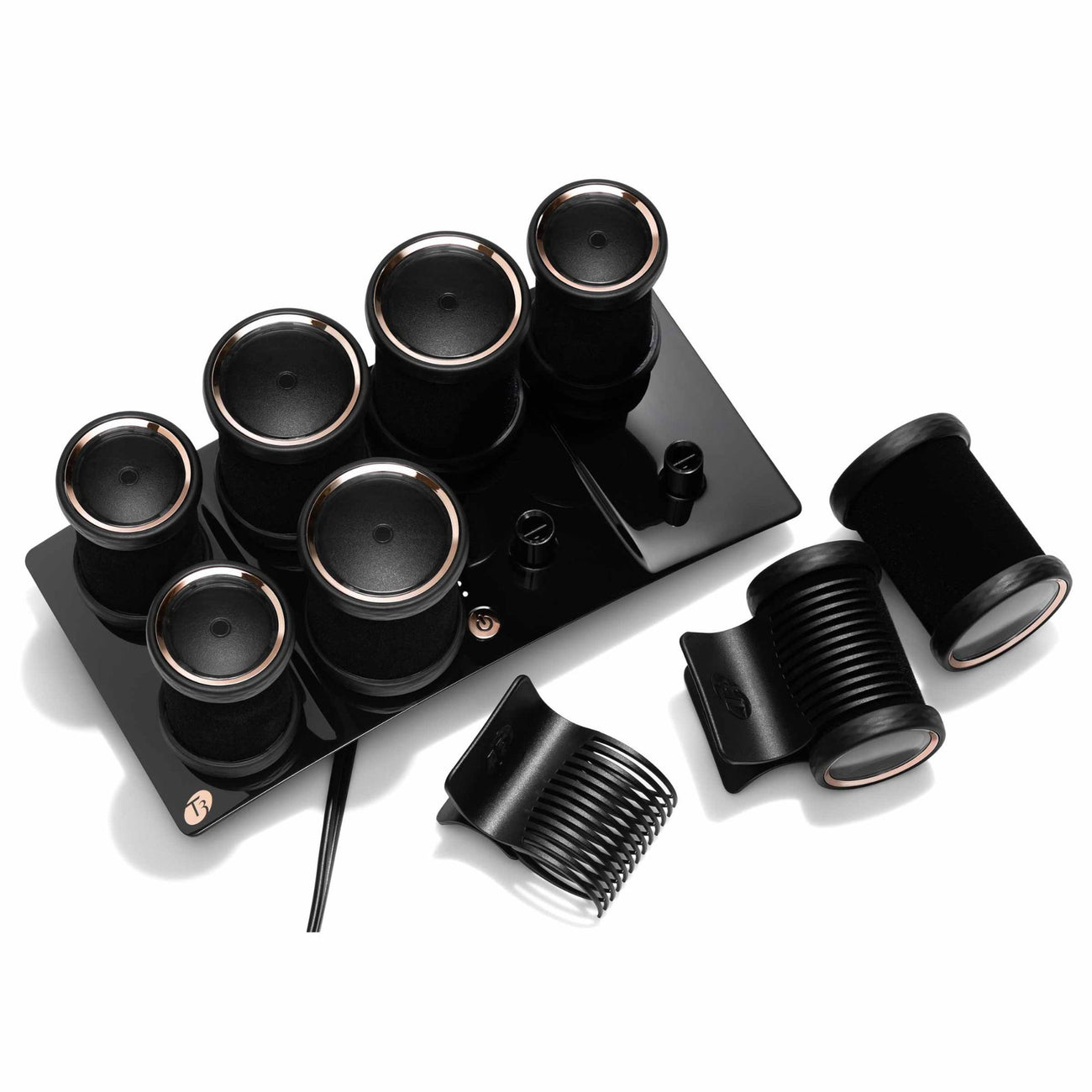 T3 Volumizing Hot Rollers | Luxe Set | 1.5" & 1.75" Rollers Plus Tote