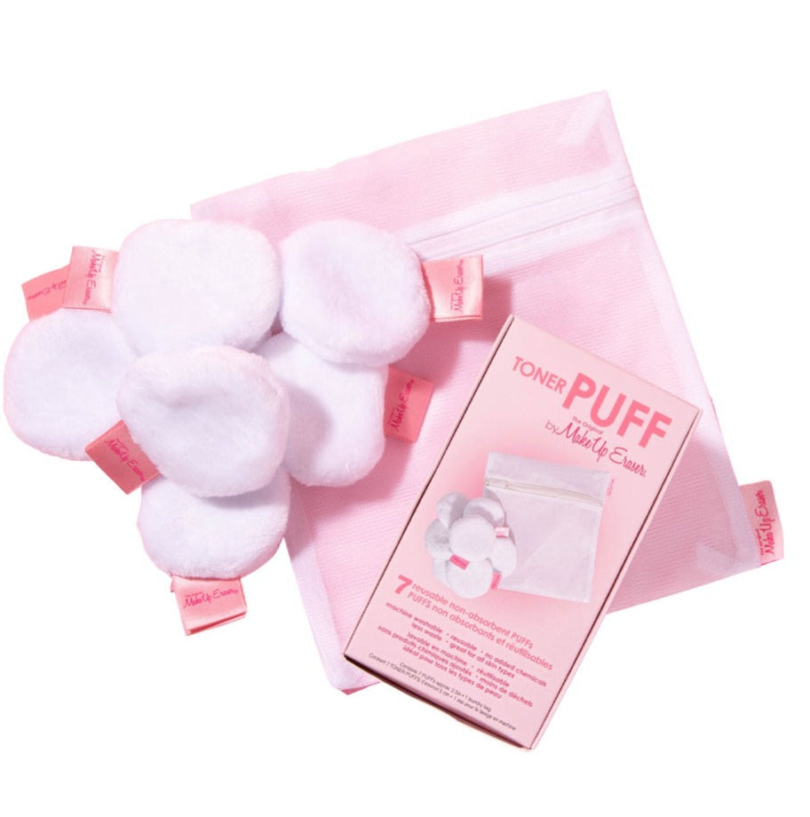 Makeup Eraser Toner Puff | 7 Piece Set | Eliminates Waste | Reusable